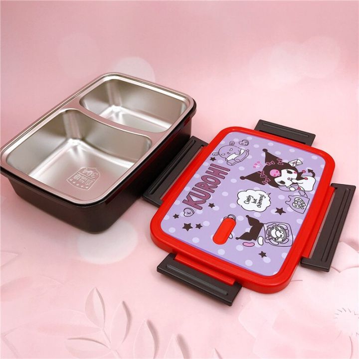 Kawaii Sanrio Hello Kitty Portable Lunch Box Cartoon Anime My Melody ...