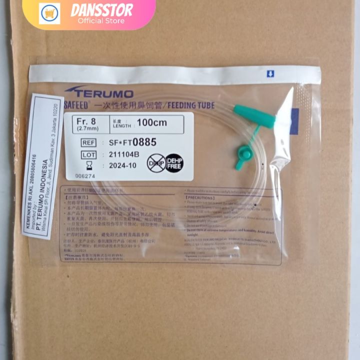 Ngt Terumo 8/100 Feeding Tube Selang Makan Ngt Terumo / Selang Makan ...