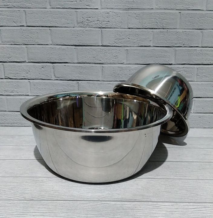 BASKOM STAINLESS 20 & 28 CM SERBAGUNA | Lazada Indonesia
