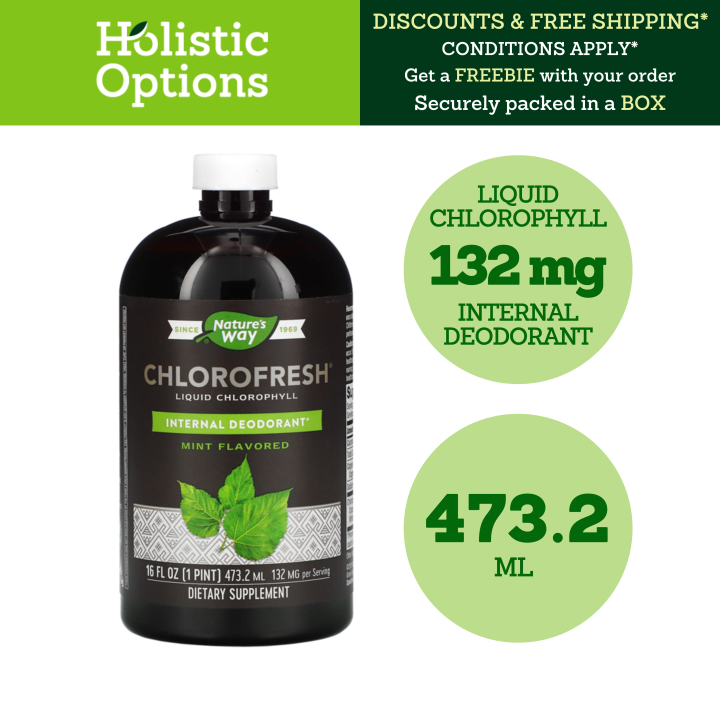 Nature's Way, Chlorofresh, Liquid Chlorophyll, Mint, 132 mg, 16 fl oz ...