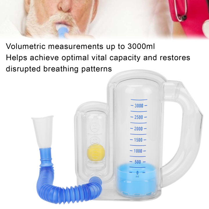 Incentive Spirometer Lung Spirometer Breathing Exerciser 3000ml Bottom ...
