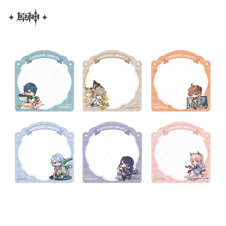 Official miHoYo Genshin Impact Sweet Summer Series Sticky Notes | Lazada PH