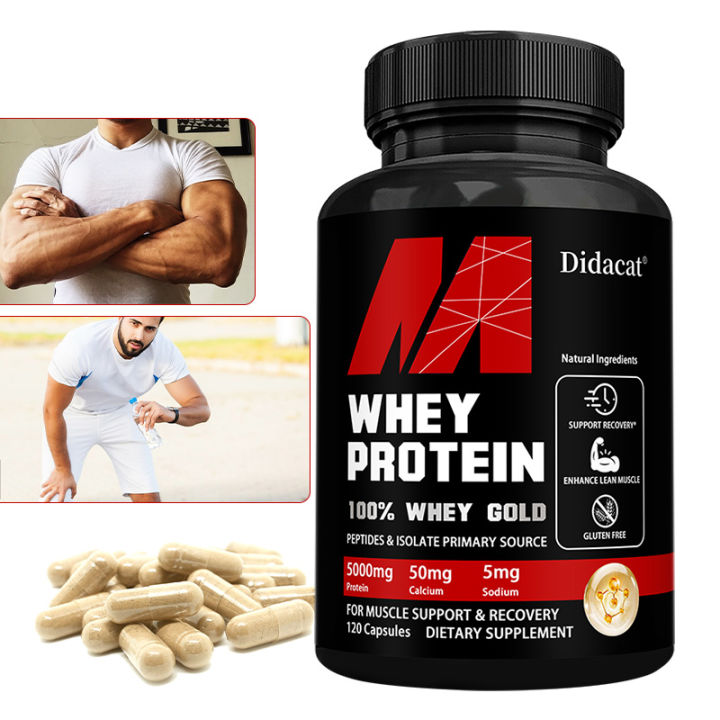 Didacat whey protein supplement, muscle-building supplement, fat ...
