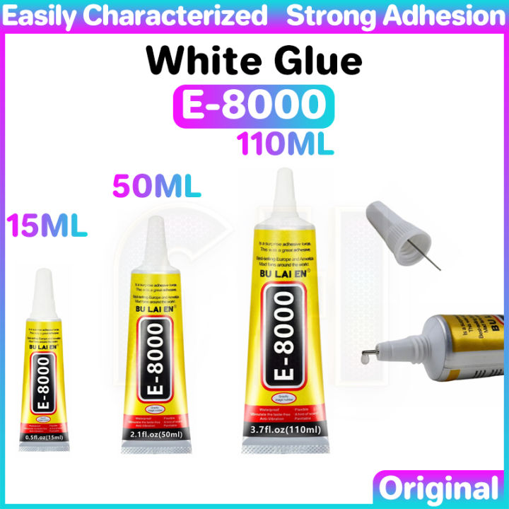 กาวซ่อมแซมกาว DIY สัมผัสได้สีดำ E8000พร้อมความแม่นยำลิปสติกกาวที่แข็งแกร่งสติกเกอร์สำหรับ ...