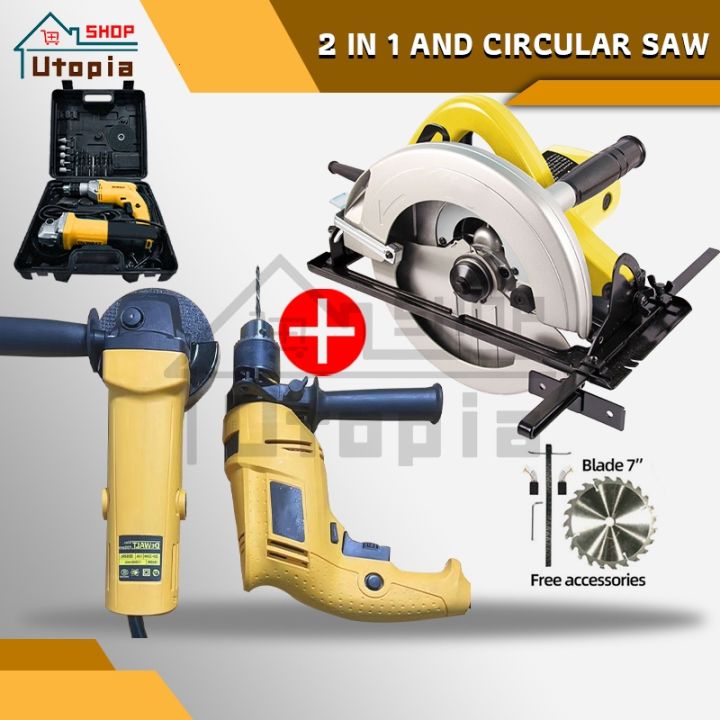 3 in 1 Electric Circular Saw Table Saw Flip Saw Wood Cutter + IMPACT ...
