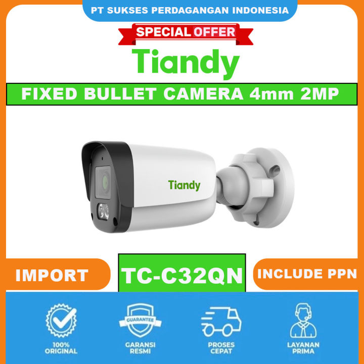 CCTV Tiandy TC-C32QN 4mm 2MP Fixed Bullet Camera | Lazada Indonesia