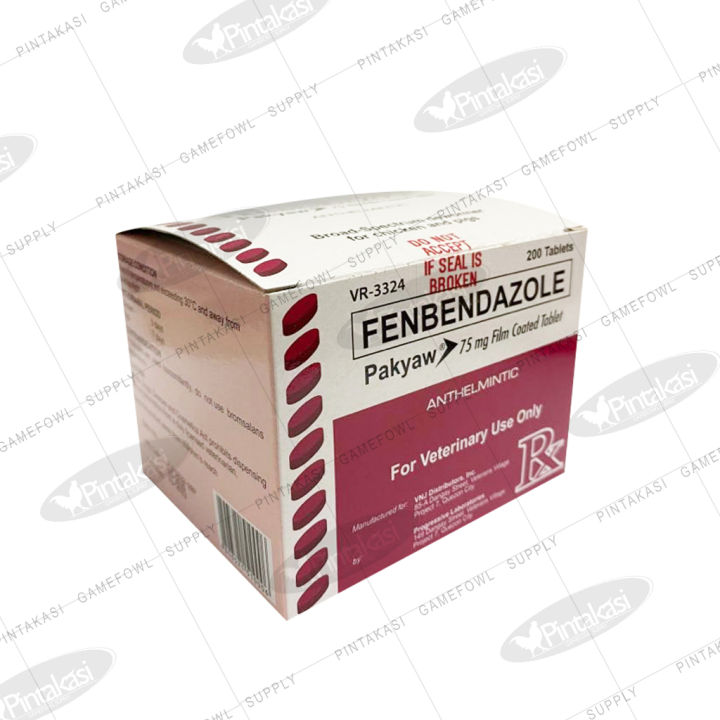 Pakyaw 200 tablets Fenbendazole 75mg Anthelmintic Broad-Spectrum ...
