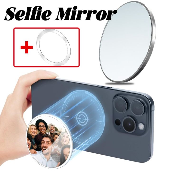 Magnetic Selfie Mirror Back Camera Cell Phone Ultra Thin Mirror for ...