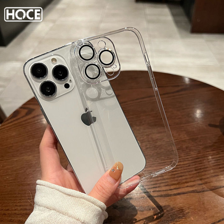 Hoce HD trong suốt vỏ điện thoại với tấm dán bảo vệ ống kính cho Iphone ...