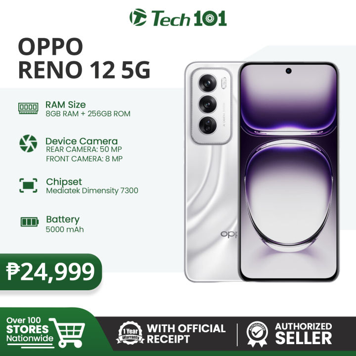 OPPO Reno 12 5G (8GB+256GB) - - With Official Receipt With Warranty ...