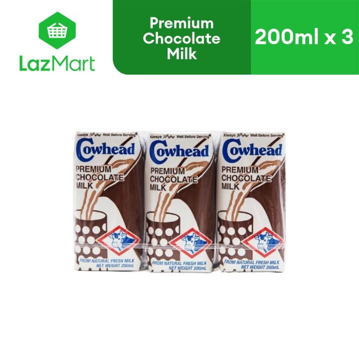 Cowhead Chocolate Flavoured Milk 200ml x 3 | Lazada PH