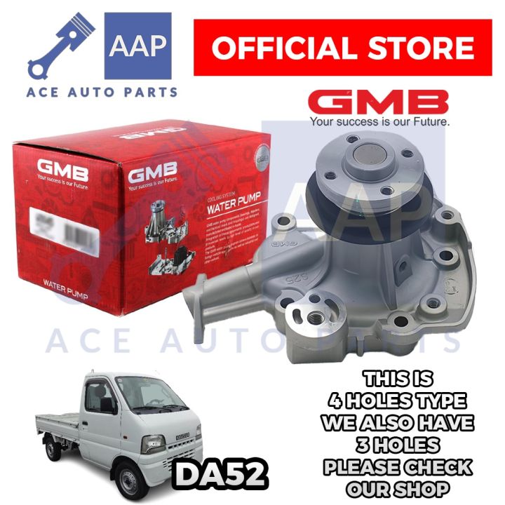 GMB Water Pump Assembly for Suzuki Multicab/Bigeye DA52 F6A Engine (4 ...
