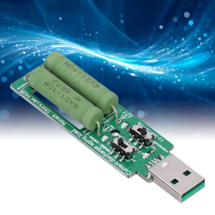 USB Load Tester Adjustable Mini Electronic Load Detector for Mobile ...