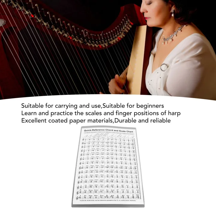 Harp Chord Chart Harp Chord Practice Chart Learn Finger Positions ...