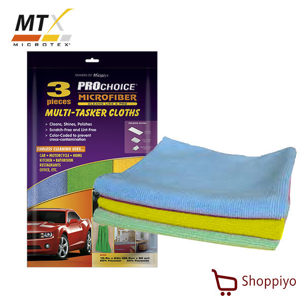 Microtex MTX ProChoice Multi-Tasker Microfiber Cloth Set of 3 | Lazada PH
