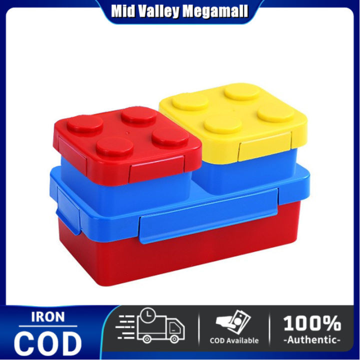 【FREE SHIPPING】Oxford Block Children Lunch Box and Stack Lego-Inspired ...