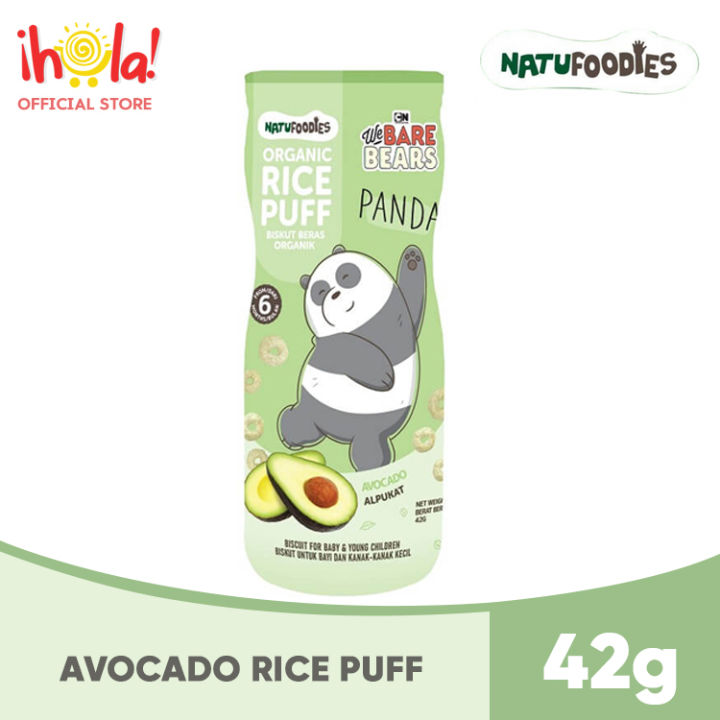 Hola Store NATUFOODIES Rice Puff Avocado 42g (Halal Certified) | Lazada PH