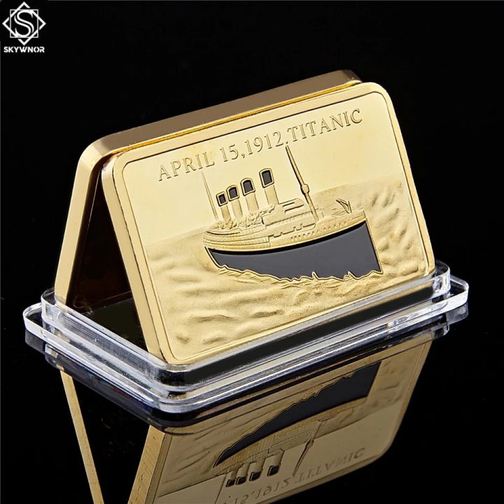 Titanic Ship In Memory Of Rms Victims 1OZ Gold Layered.999 ...