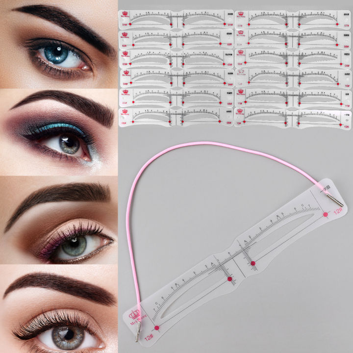 Eyebrow Stencil Novice Reusable Eyebrow Shaper Brow Stamp Template ...