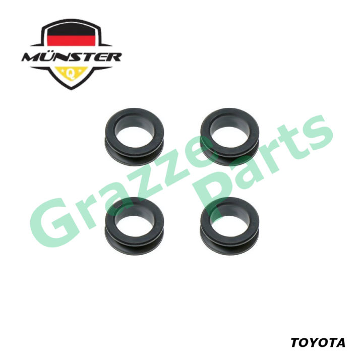 (4pcs) Münster Fuel Injector Grommet Bush Seal 90480-13005 for Toyota ...