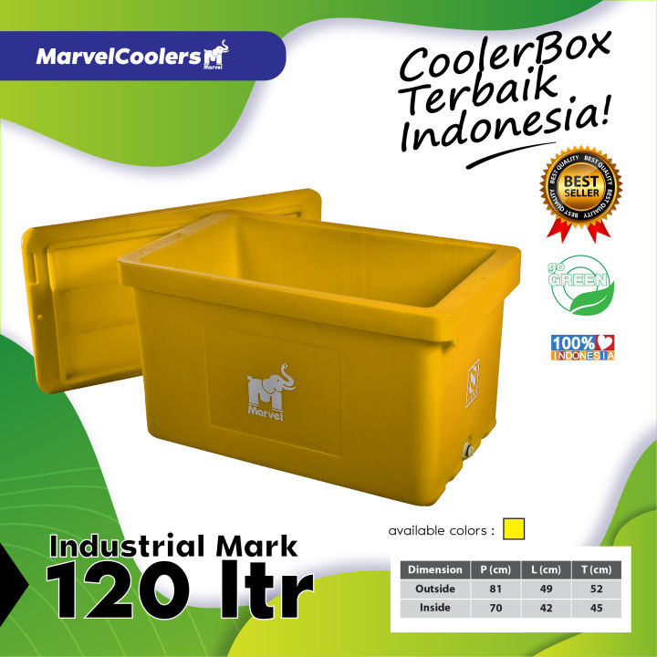MarvelCoolers 120 Ltr - Industrial Mark (CoolBox, IceBox, Es Box, kotak ...