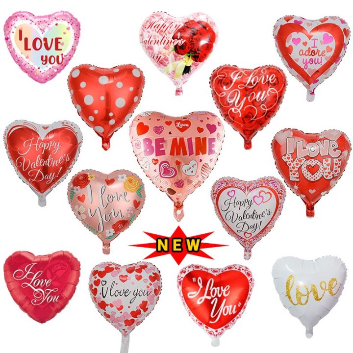 (50PCS)10Inch MOTHER DAY FOIL BALLOON Anniversary Belon Heart Shape I Love You Mom WEDDING DECO ...