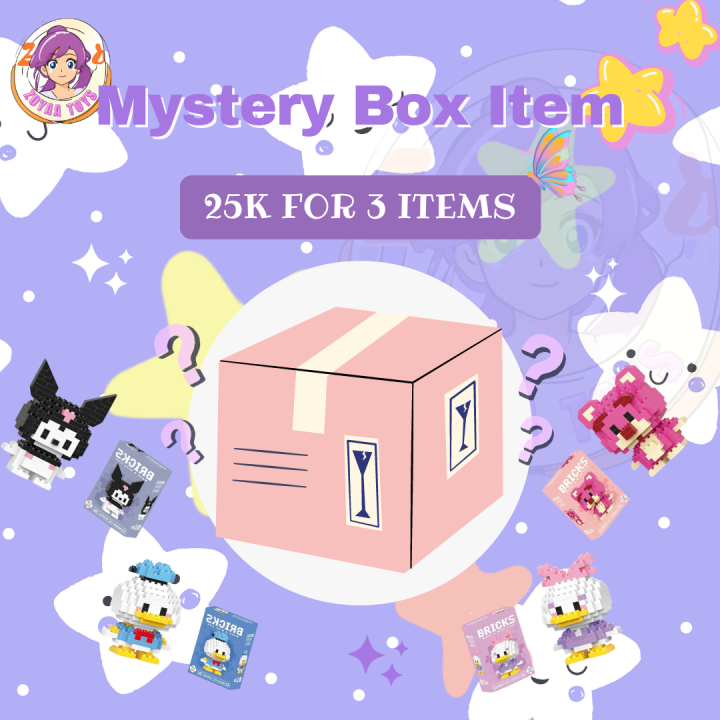 (ISI 3PCS) BLIND BOX SERIES Nano Block Mainan Bricks Balok Edukasi Lego ...