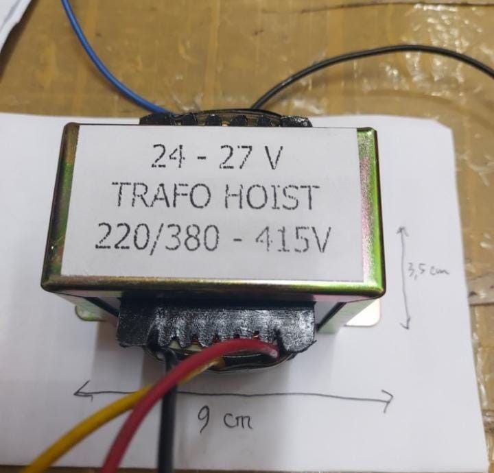 Trafo Travo Hoist step down up 24V 27V - 220V 380V 415V 3A | Lazada Indonesia