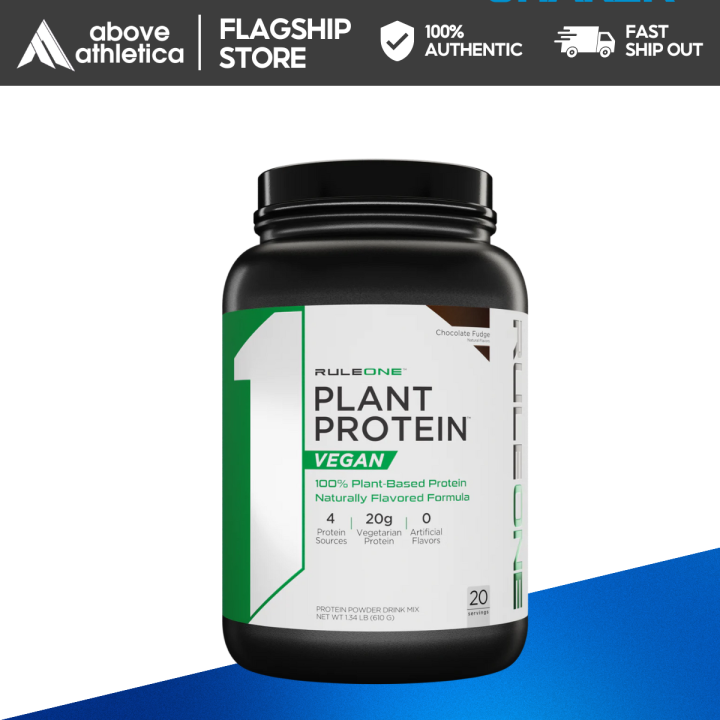 Rule One Proteins R1 Plant Protein 1.5lbs 20 servings - 20g Plant-Based ...