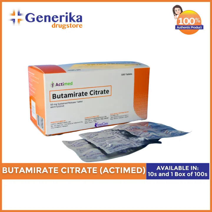 Actimed Butamirate Citrate SR Tablet 50mg (for COUGH) | Lazada PH