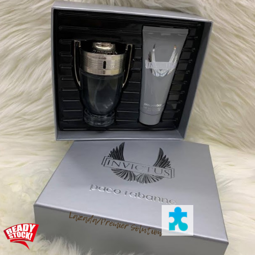 Paco_ Rabanne Invictus 2 Piece EDT Perfume & All Over Shampoo Gift Set ...