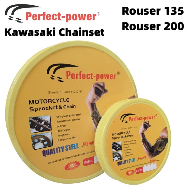 Perfect Power Sprocket Chain Set Kawasaki Rouser135 Rouser NS150 ...