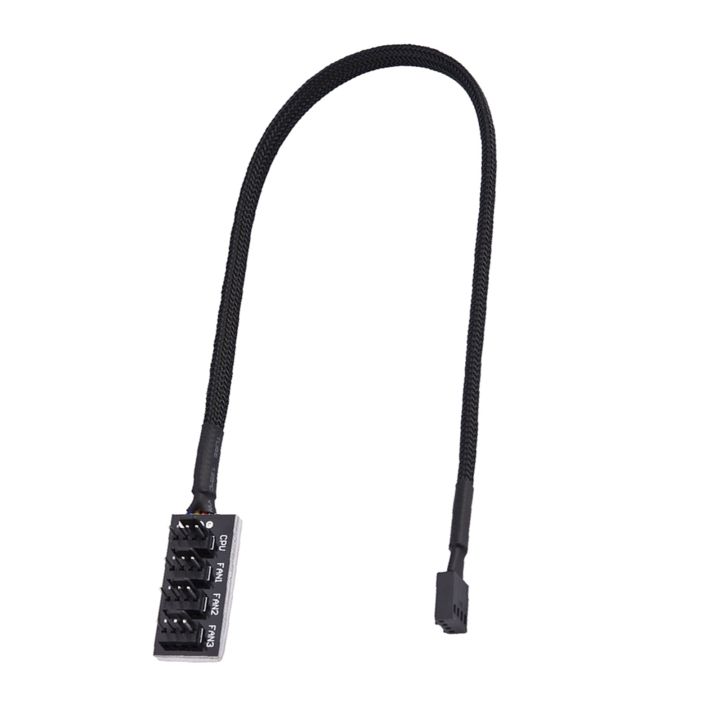 4 Pin Computer CPU Case Fan Power Multi Splitter Connector Cable ...