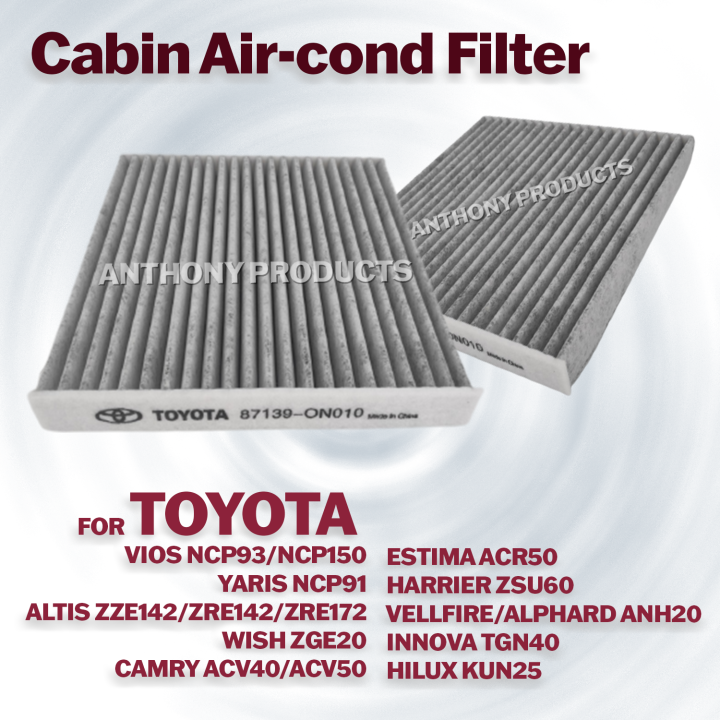 Toyota Vios Ncp93 Altis Wish Camry Acv40 Estima Acr50 Vellfire Alphard Innova Hilux Carbon Cabin ...
