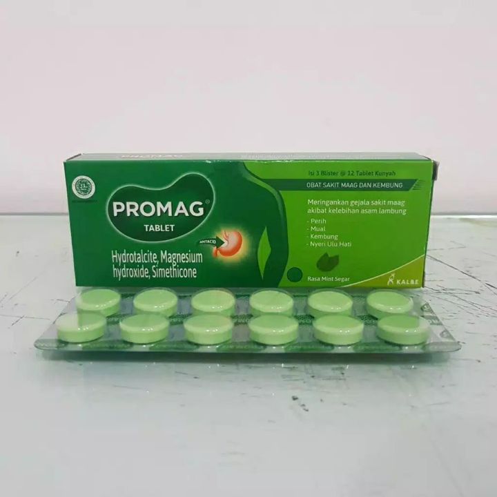PROMAG tablet isi 3 strp × 12 tab | Lazada Indonesia