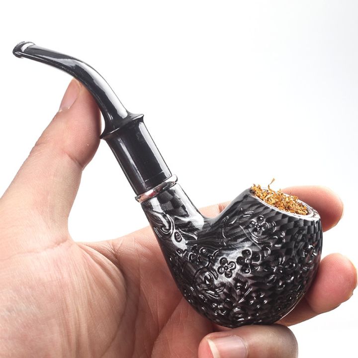 New Classic Style Smoking Pipe Set With 4 Pipe Tools Wood Resin Tobacco ...