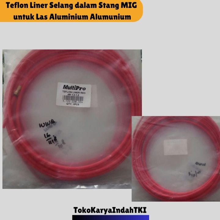 Teflon Liner Selang dalam Stang MIG untuk Las Aluminium Alumunium ...