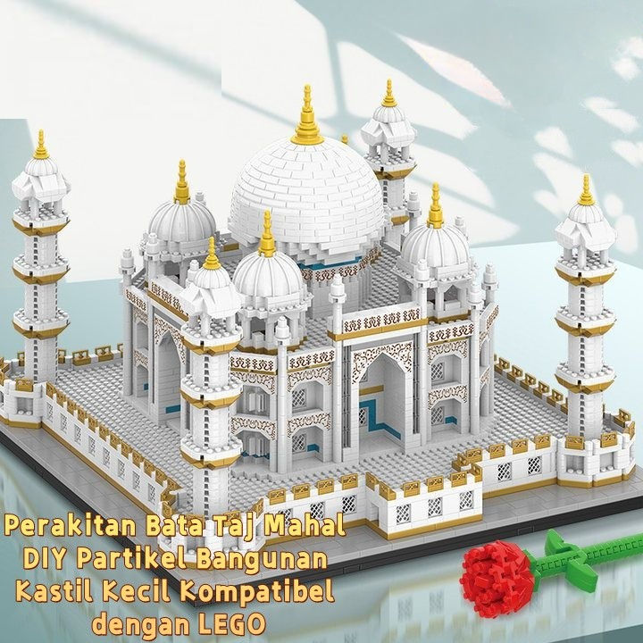 1144 Buah Mainan Blok Bangunan NanoBlock Taj Mahal India Miniatur Blok ...