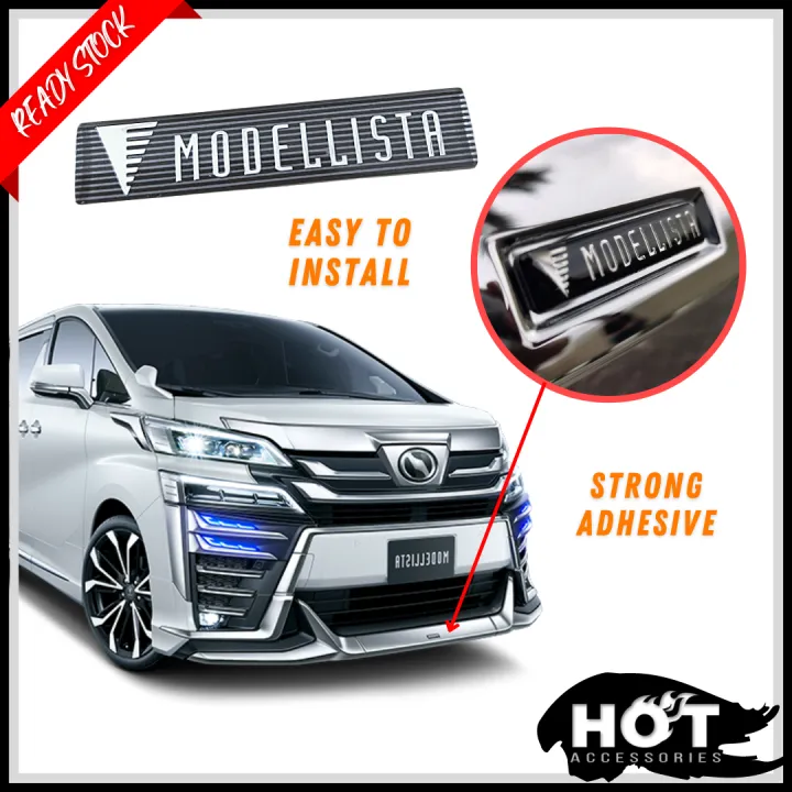 Modellista Skirting Logo Car Emblem Modellista Logo for Toyota Vellfire ...