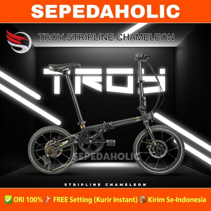 Sepeda Lipat ELEMENT TROY STRIPLINE CHAMELEON 8 Speed Ukuran 16 Inch ...