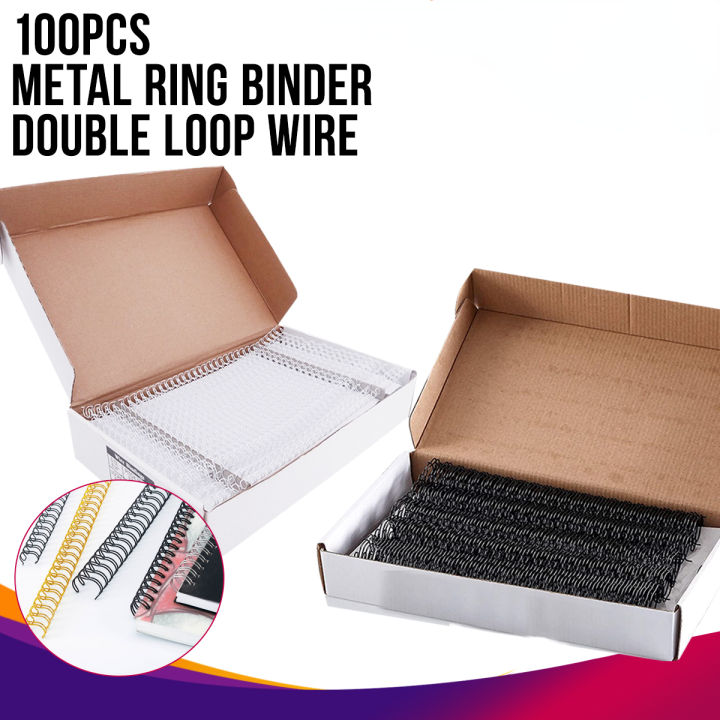 Metal Ring Binder A4 (7.9mm / 12.7mm / 14.3mm) Double Loop Wire Binding ...