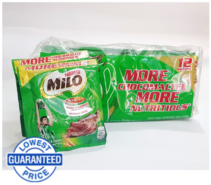 Milo Powdered Choco Malt Milk Drink 24gx12's | Lazada PH
