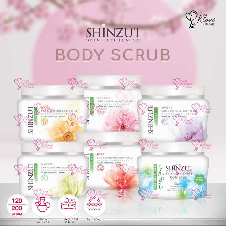 Shinzui Body Scrub 120 g (Kecil) & 200g (Besar) - Lulur Badan Shinzu'i ...