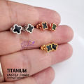 Anting Titanium Wanita Stud Tindik Tusuk Awet Anti Karat dapat dipakai ...