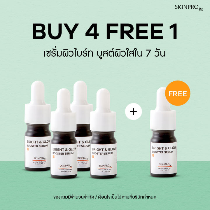 [ซื้อ 4 แถม 1] SKINPRO Rx Bright & Glow Mini Serum Set เซ็ตมินิเซรั่ม ...