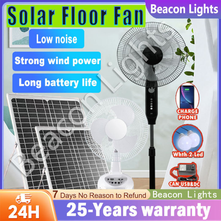 [2024 New version]solar electric fan USB rechargeable solar fan 18/16 ...