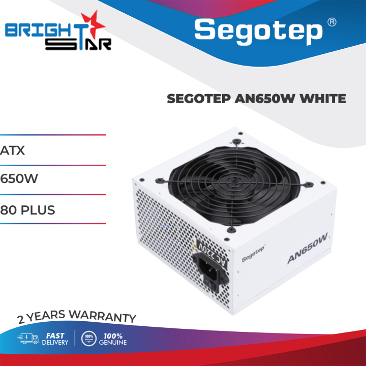 PSU / SEGOTEP AN650W WHITE / ATX / 650W / 80 PLUS / 2Y WARRANTY / | Lazada