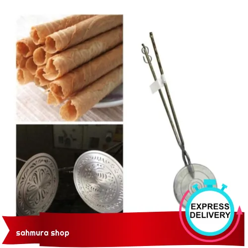 Acuan Kuih Kapit 4.5 Inches Tradisional Wafer Kuih Gulung Kampung Kapit ...