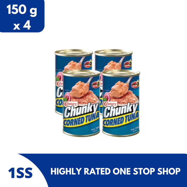 Century Chunky Corned Tuna, 150g set of 4 | Lazada PH