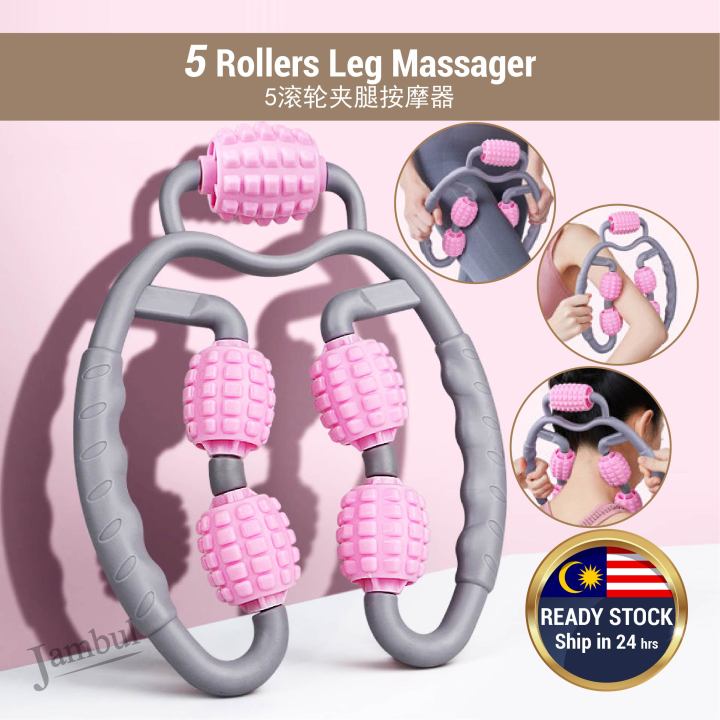Leg Hand Neck Waist Slim Massager Muscle Pain Relief Roller Wheel ...